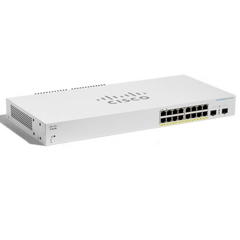 16-Port GE PoE Smart Switch CISCO CBS220-16P-2G-EU - SMNET